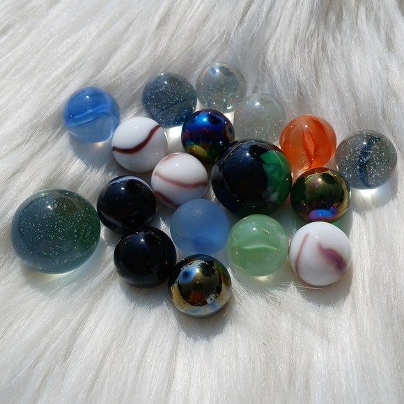 Toys | Vintage Marbles Marble Lot Boulders Shooters Big Jumbo Steelies ...